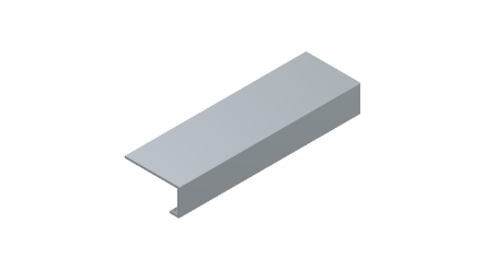 Plasterboard Plain Capping Trim | Aluminium Profiles | aask us